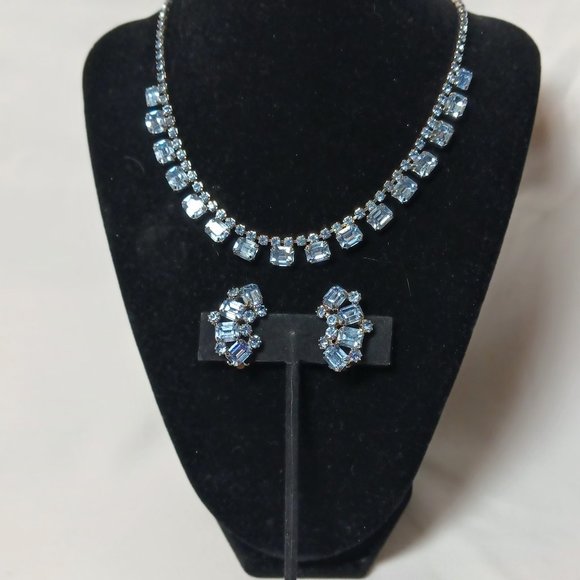 Albert Weiss | Jewelry | Albert Weiss Vintage Light Blue Crystal ...